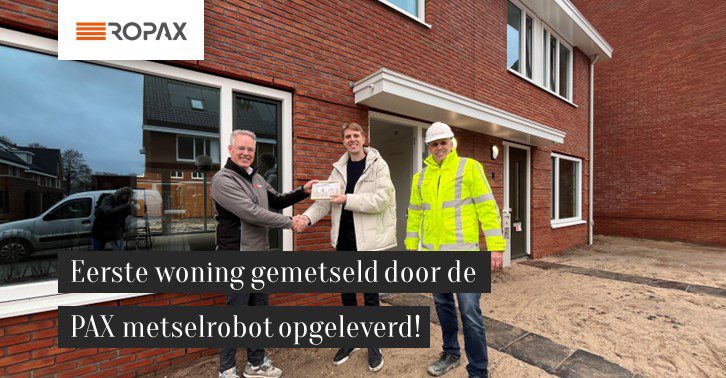 PAX metselrobot metselt eerste woning ter wereld! - ROPAX